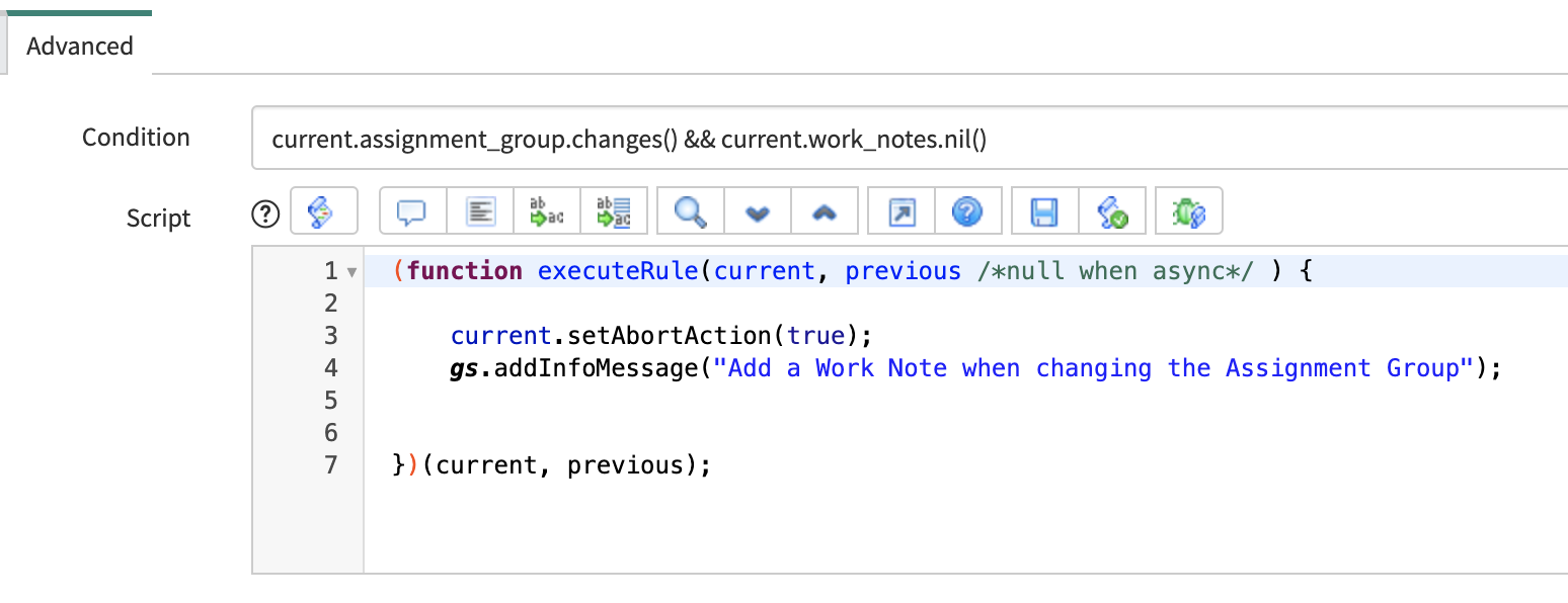 Prohibit An Insert or Update with setAbortAction(true) - The Snowball
