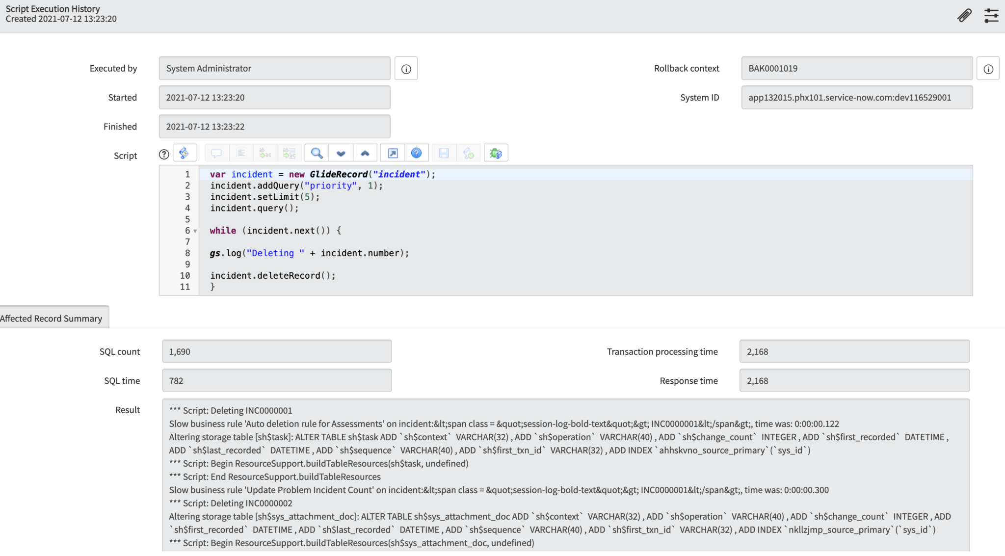 How To Delete (And Restore) Records With A Background Script - The Snowball