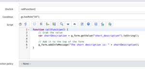 How To Add A Button To The Incident Form - The Snowball