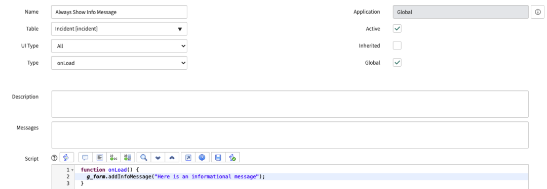 How To Show An Info or Error Message On A Form - The Snowball