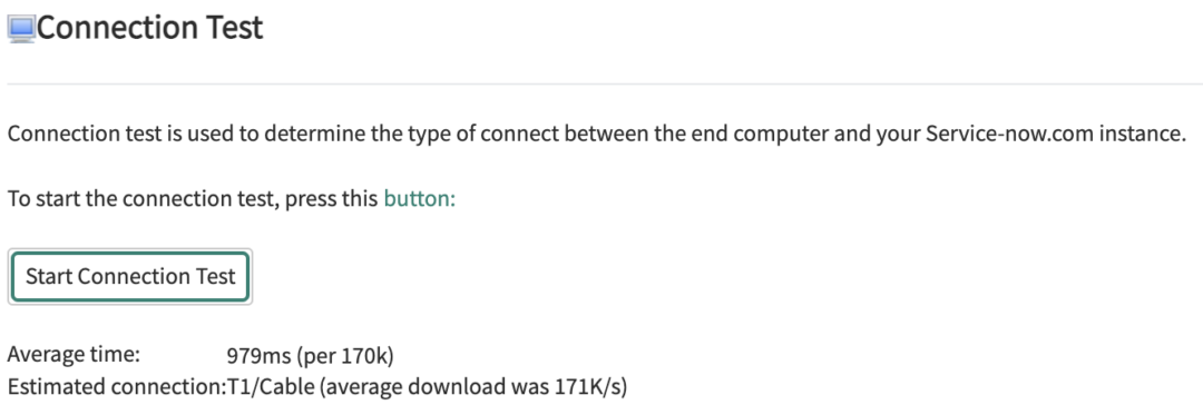 ServiceNow - Test Your Connection Speed To Environment - The Snowball