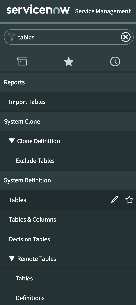 ServiceNow The List Of All Tables sys db object The Snowball