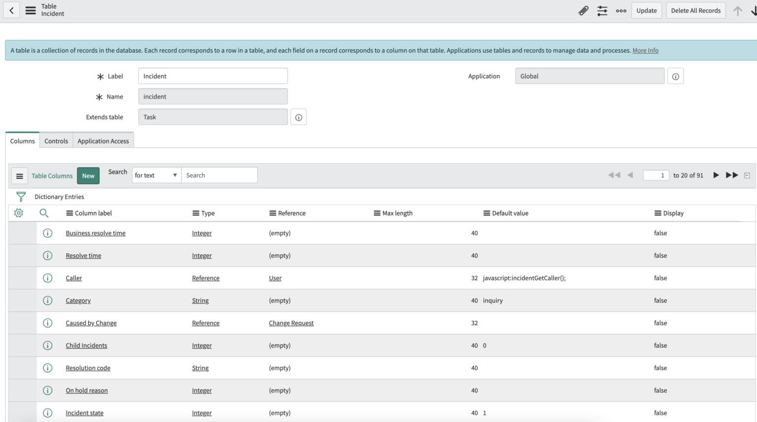 ServiceNow The List Of All Tables sys db object The Snowball ServiceNow The List Of All Tables sys db object The Snowball