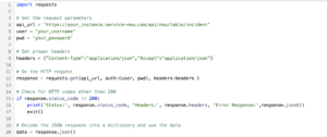 How To Make An API Call To ServiceNow With Python - The Snowball