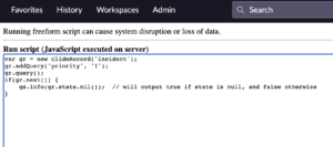 Using nil() To Check For null Values With GlideRecords - The Snowball