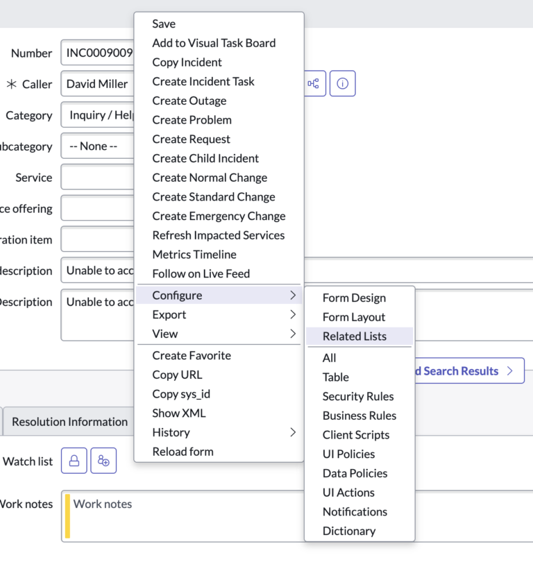 How To Create A Related List In ServiceNow With Relationships - The ...